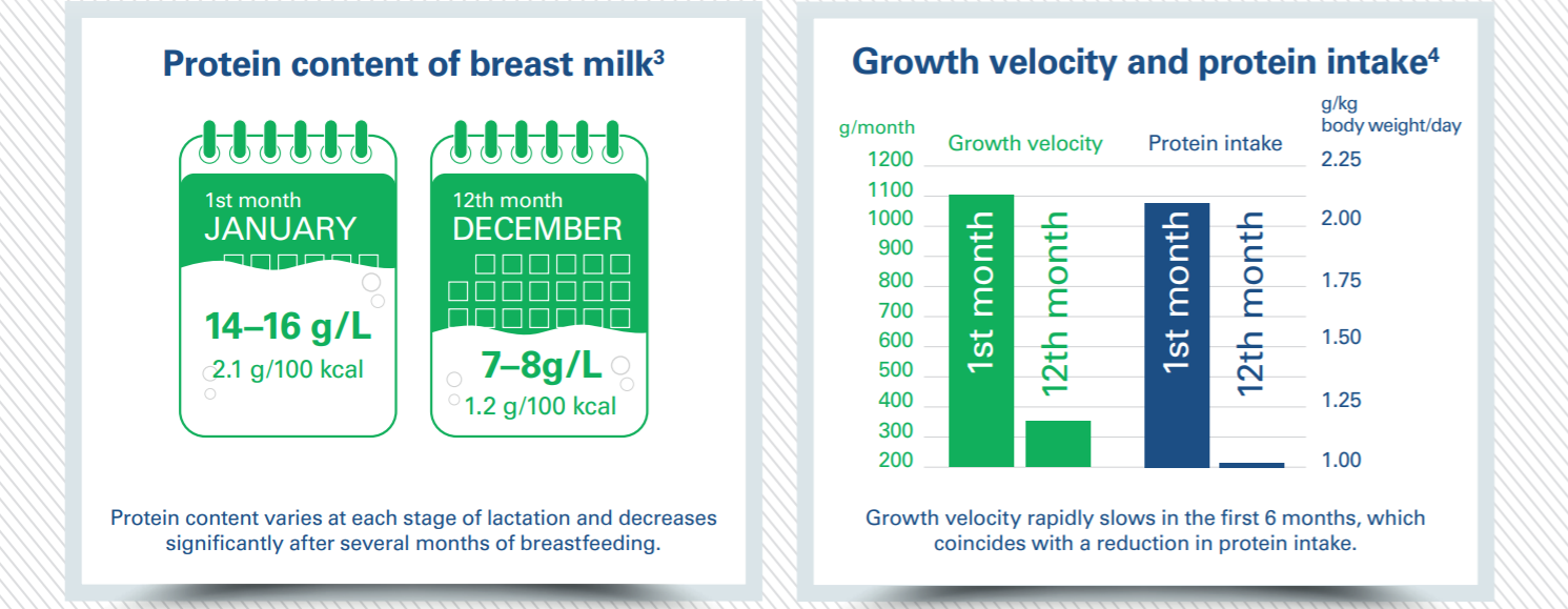 The changing nutritional needs of infants and the composition of breast ...